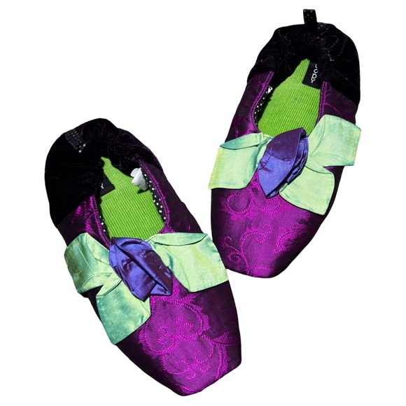 Goody | Shoes | Goody Elegant Purple With Purple Velvet And Green ...